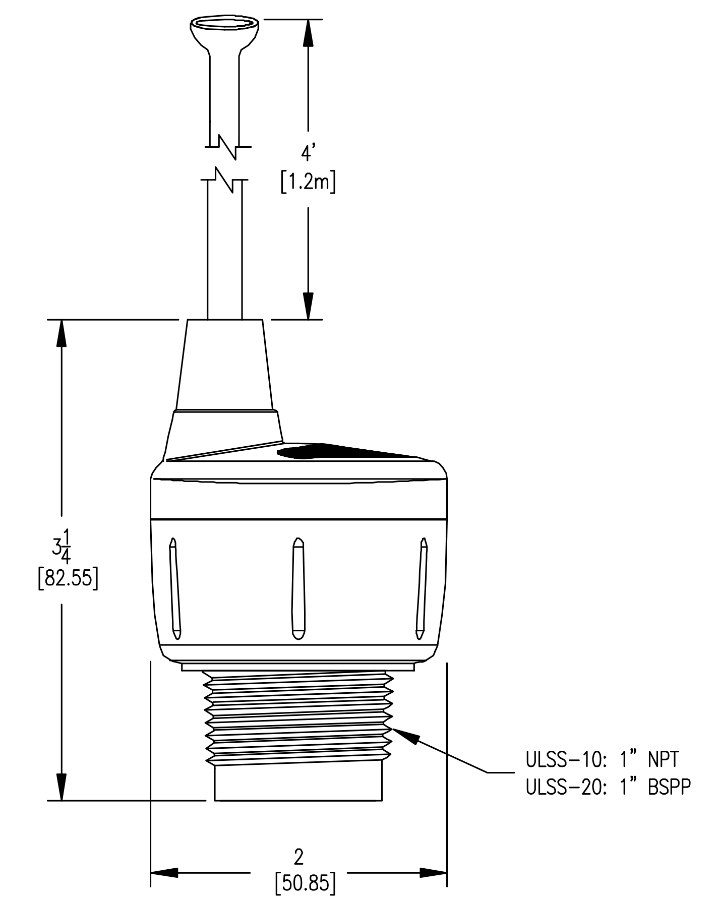 Dwyer Mercoid Ultrasonic Level Sensor, Non-Contact Transmitter
